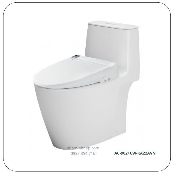 Bồn cầu 1 khối nắp điện tử Inax AC-902+CW-KA22AVN sang trọng – nhaminhdep