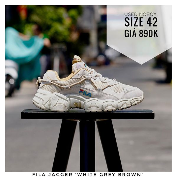 G2h Fila Jagger White Grey Brown - Giày bám bụi
