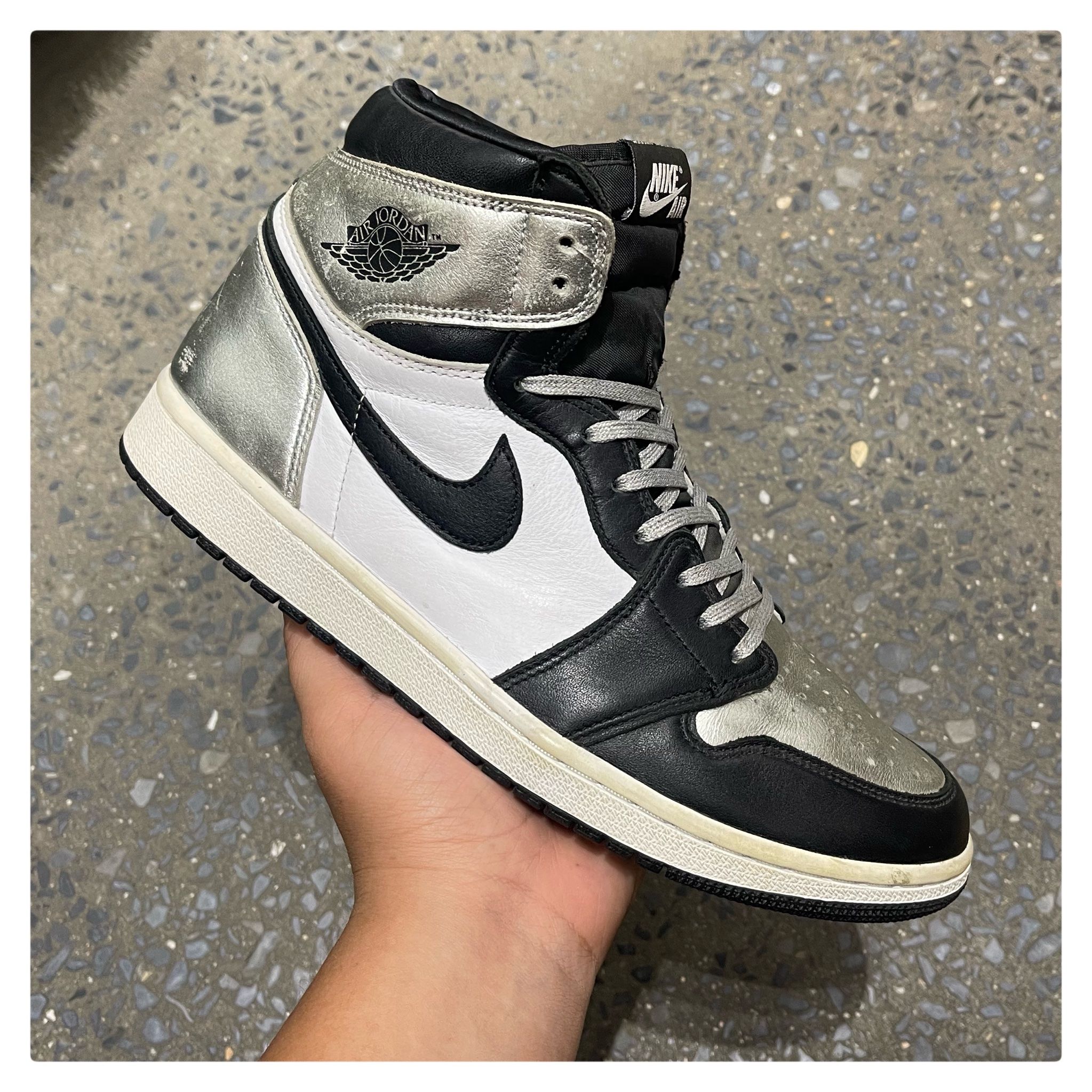 G2h Jordan 1 Retro High Silver Toe - Giày Bám Bụi
