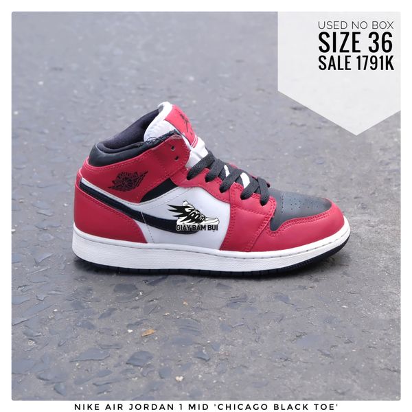 G2h Jd1 Mid 'Chicago Black Toe' - Giày bám bụi