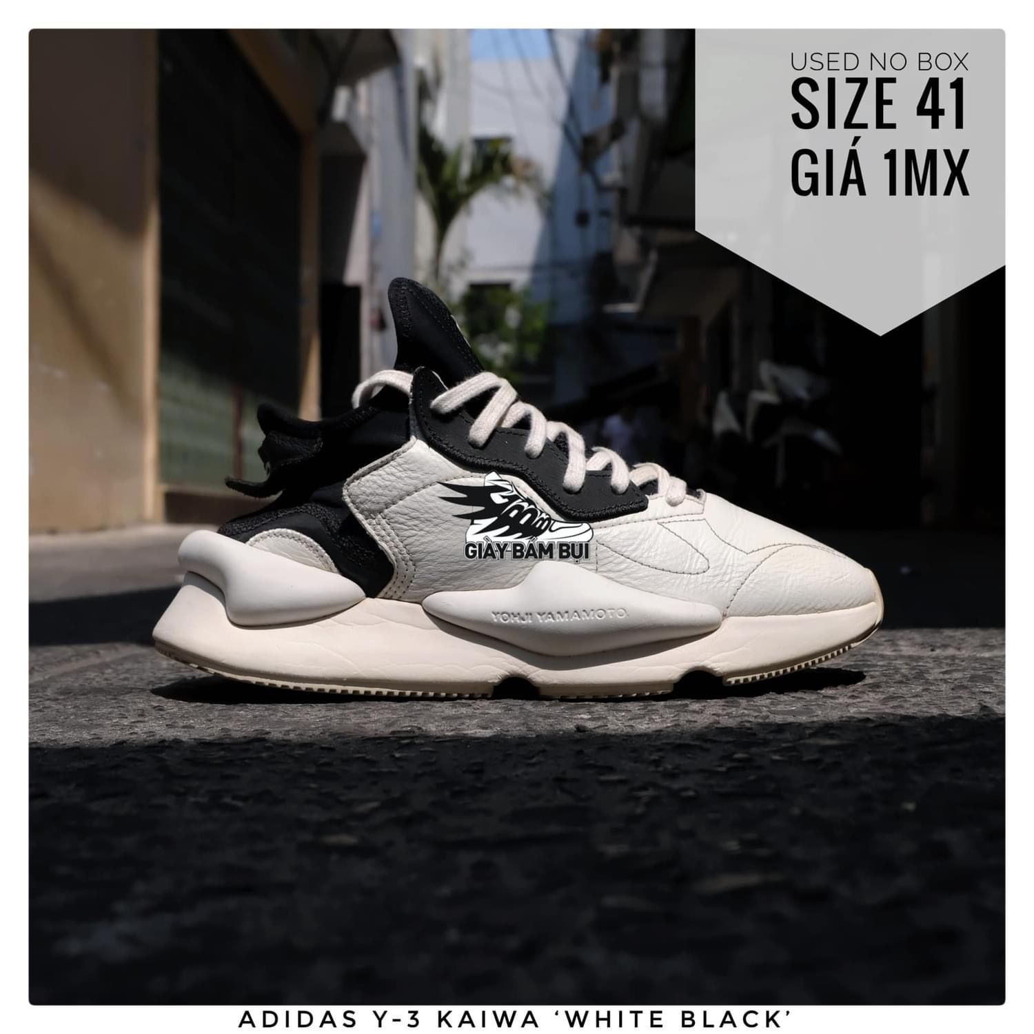 G2h Y3 Kaiwa White Black - Giày bám bụi