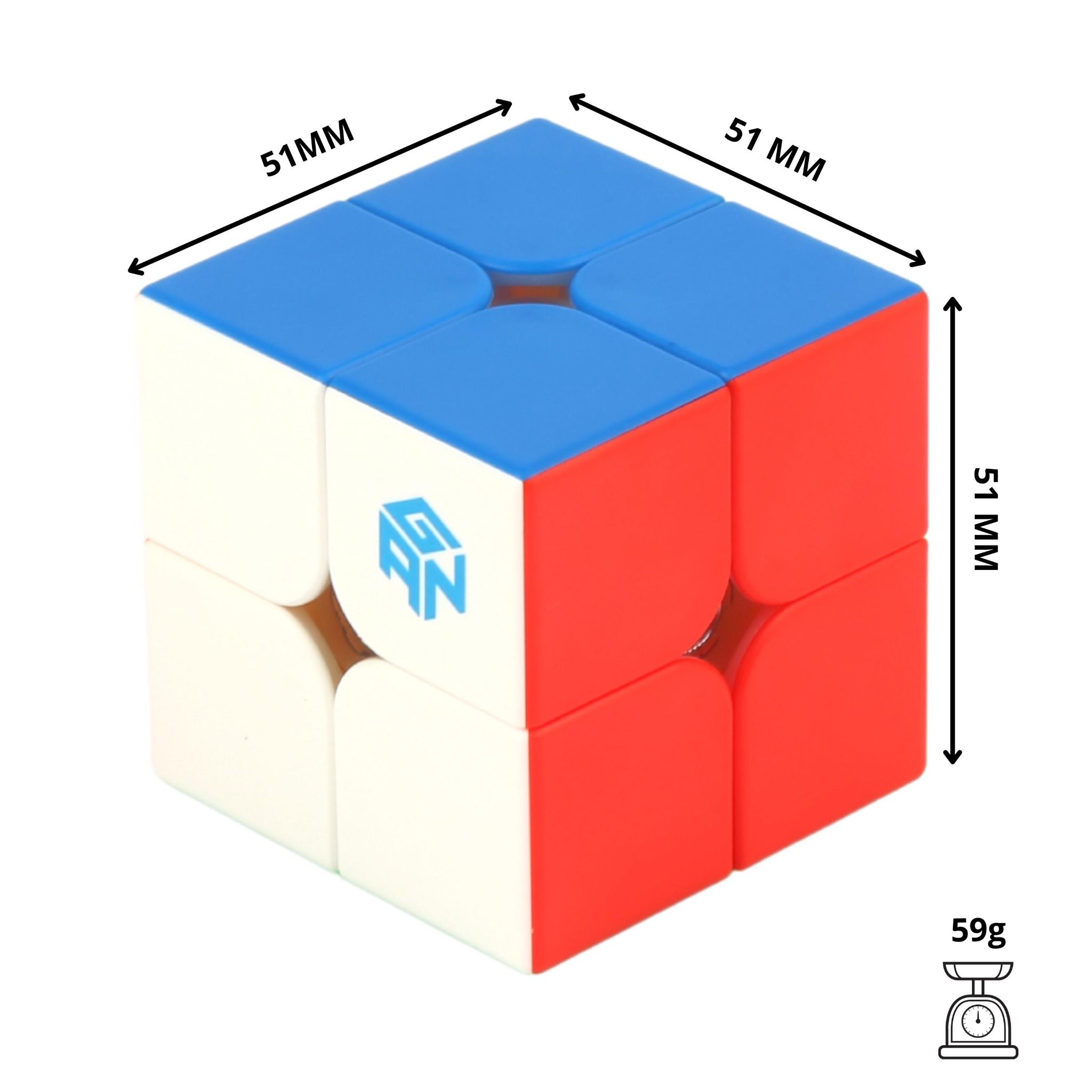 Rubik 2x2 GAN 251 M Pro Leap Có Nam Châm Cao Cấp Hãng GAN CUBE - ZyO R ...