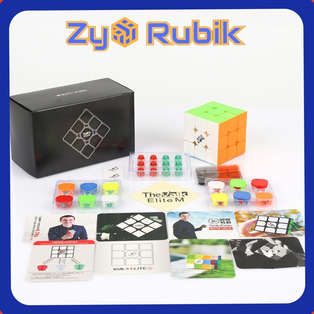 Rubik Valk 3 ELITE M Flagship 2019 Stickerless ( Có Nam Châm ) - Zyo r ...
