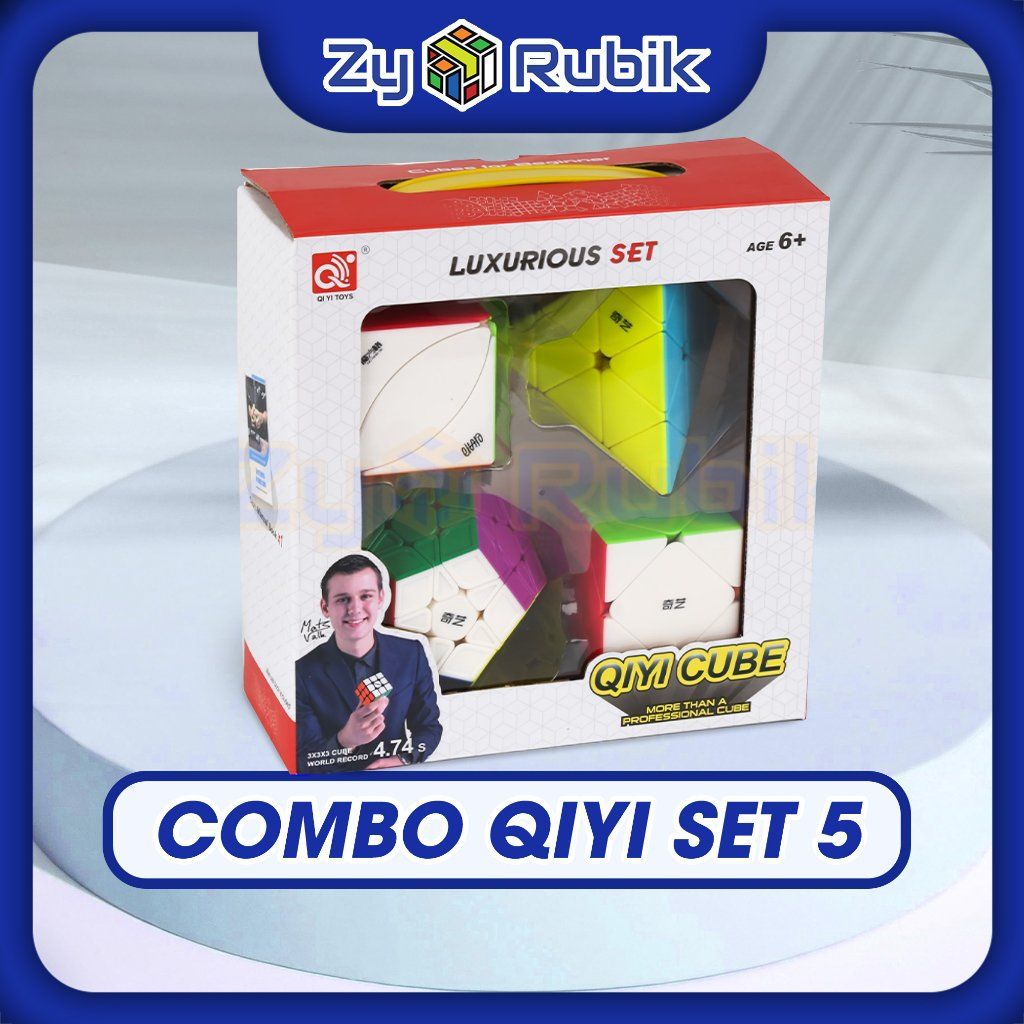 Combo 4 Rubik (Qiming -Pyraminx,Qicheng -Skewb,Qiheng S-Megaminx,Ivy c ...