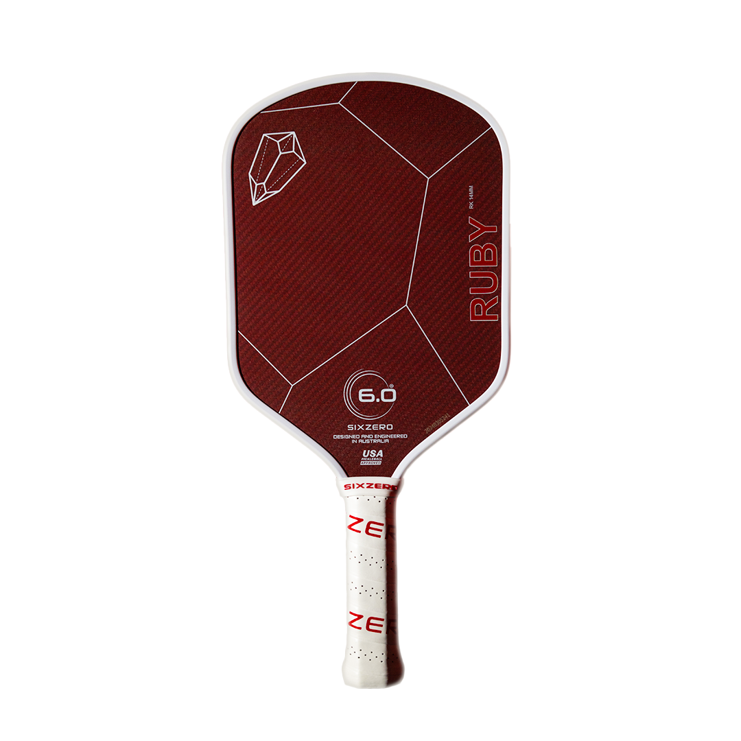 Vợt Pickleball Six Zero Ruby - White And Red– Thế Giới Chạy Bộ