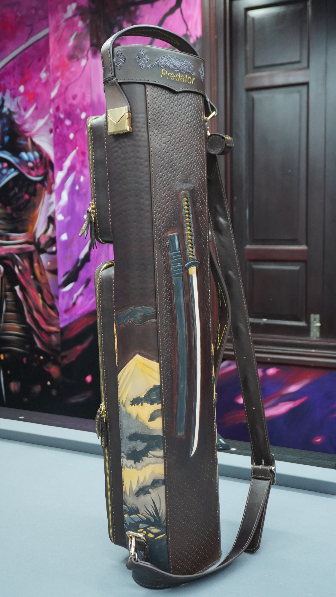 Bao cơ bida chủ đề Samurai Cue Case - Hard - 4x5 – H&Homies