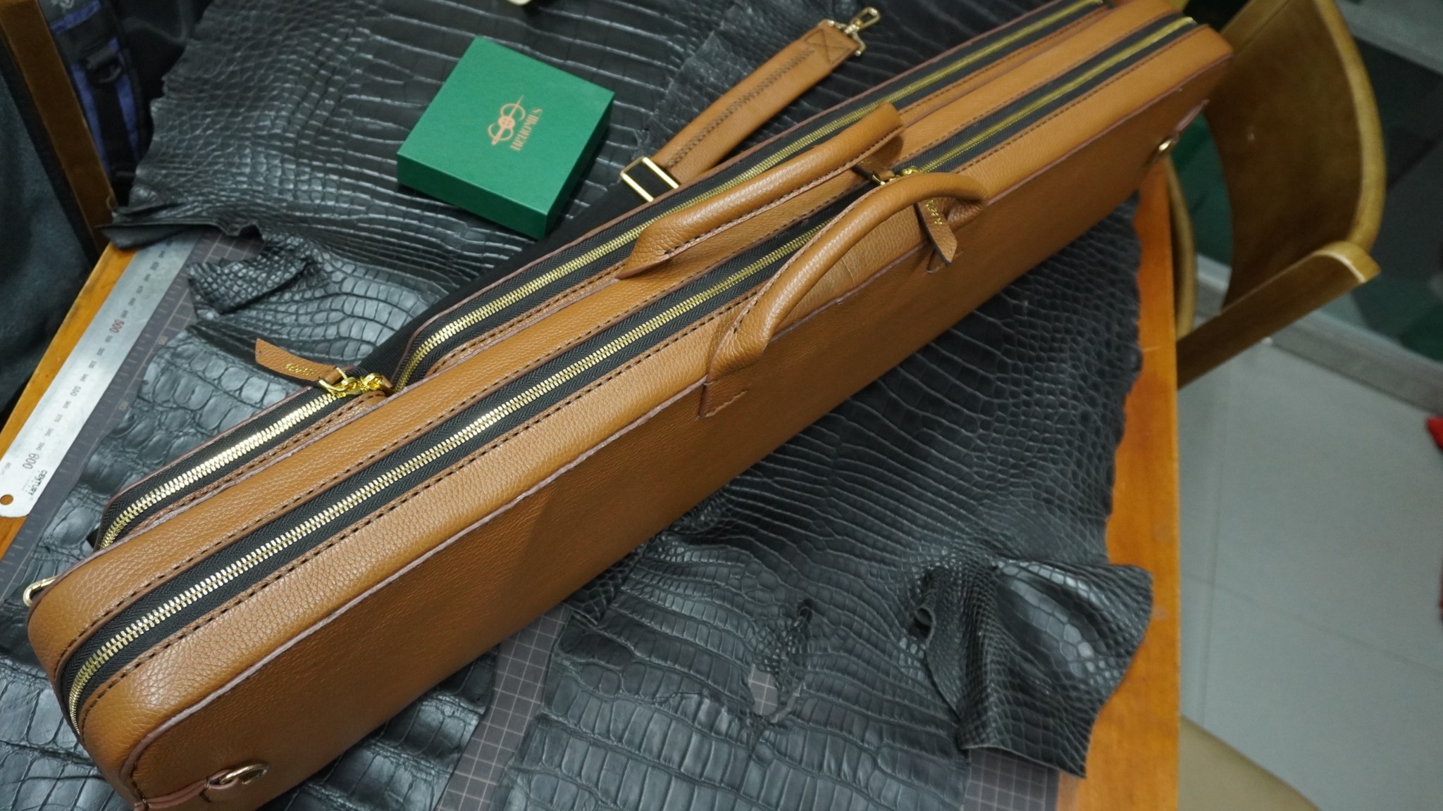 Bao cơ bida Cowhide Cue Case - Soft - 3x3 – H&Homies