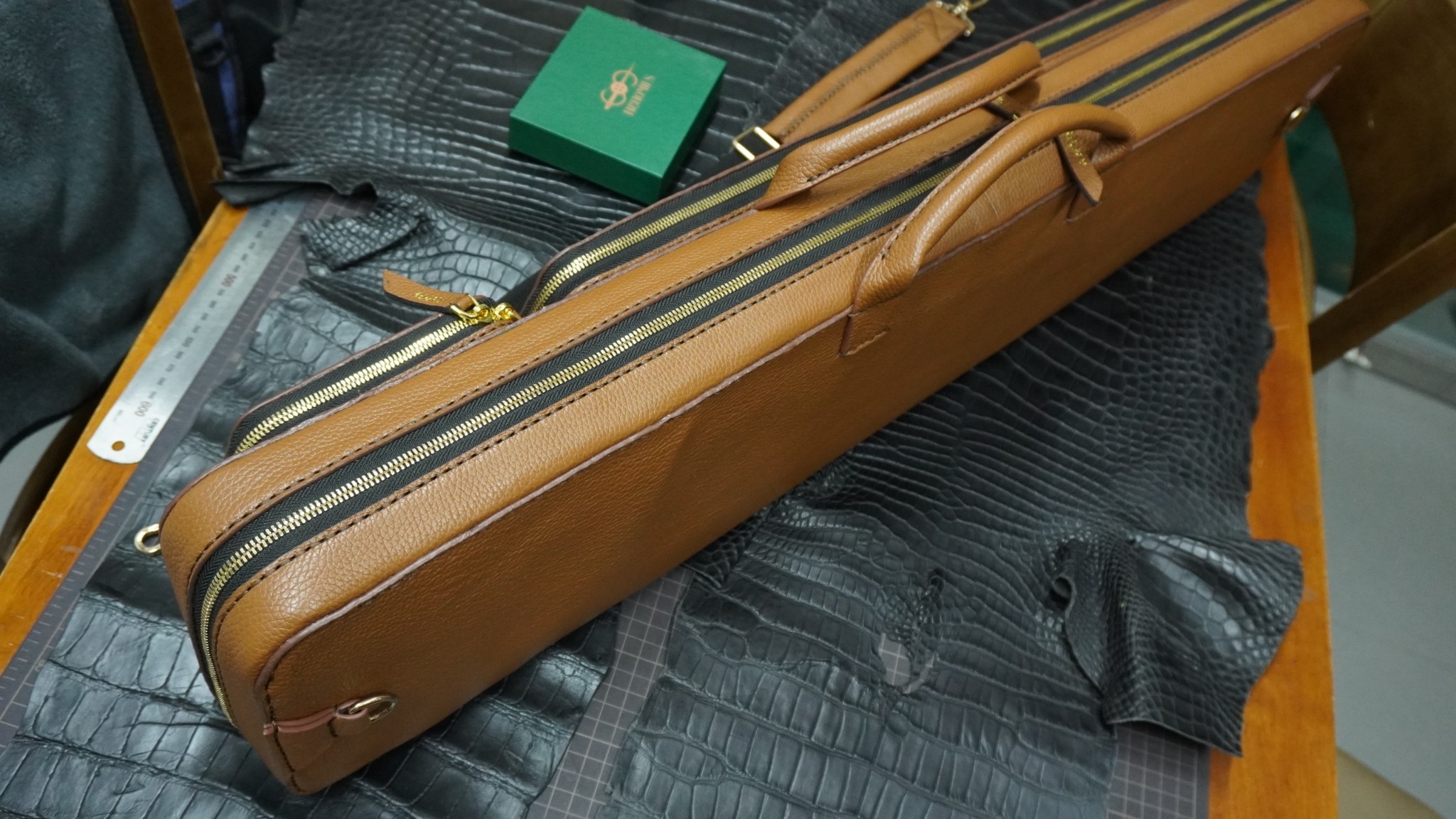 Bao cơ bida Cowhide Cue Case - Soft - 3x3 – H&Homies