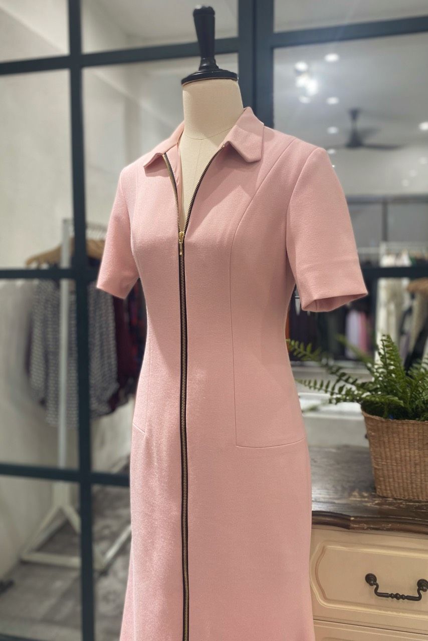 Đầm midi xòe hồng nhạt Lê House PINKY WILSON