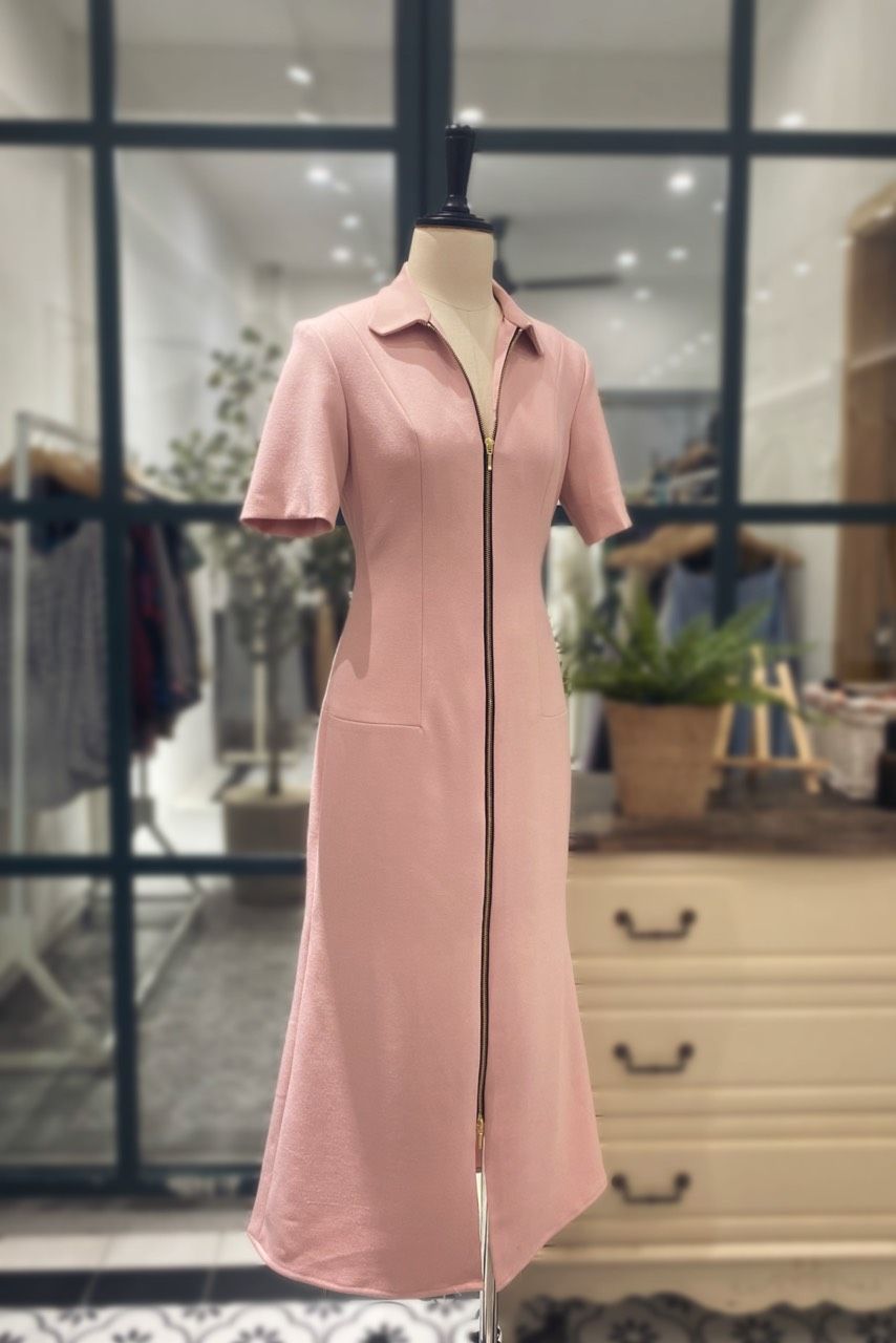 Đầm midi xòe hồng nhạt Lê House PINKY WILSON