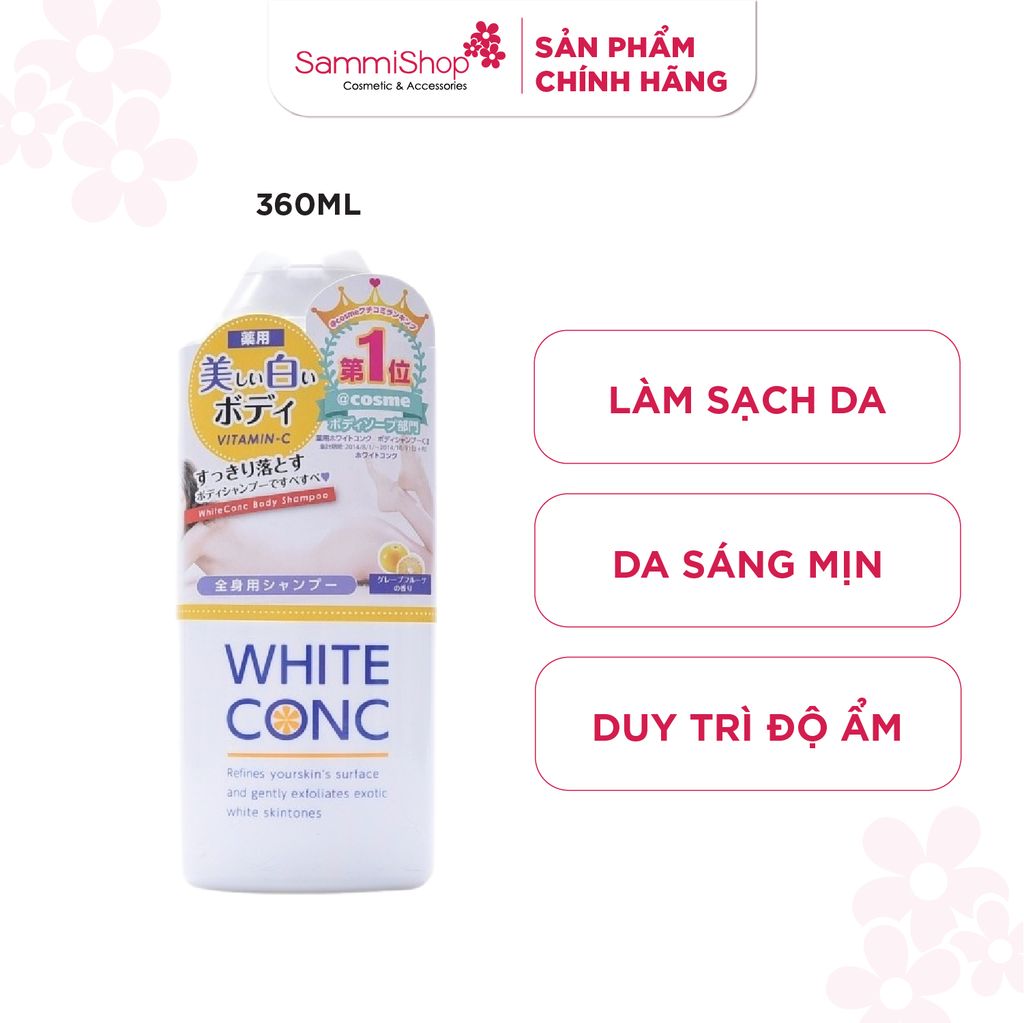 White conc Sữa tắm trắng da Body Shampoo Vitamin CWhite conc Sữa tắm ...