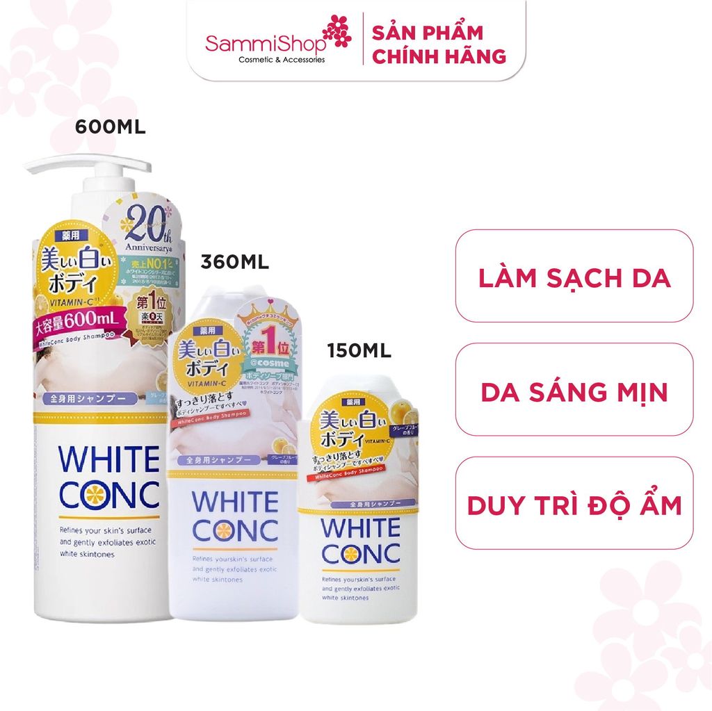 White conc Sữa tắm trắng da Body Shampoo Vitamin CWhite conc Sữa tắm ...