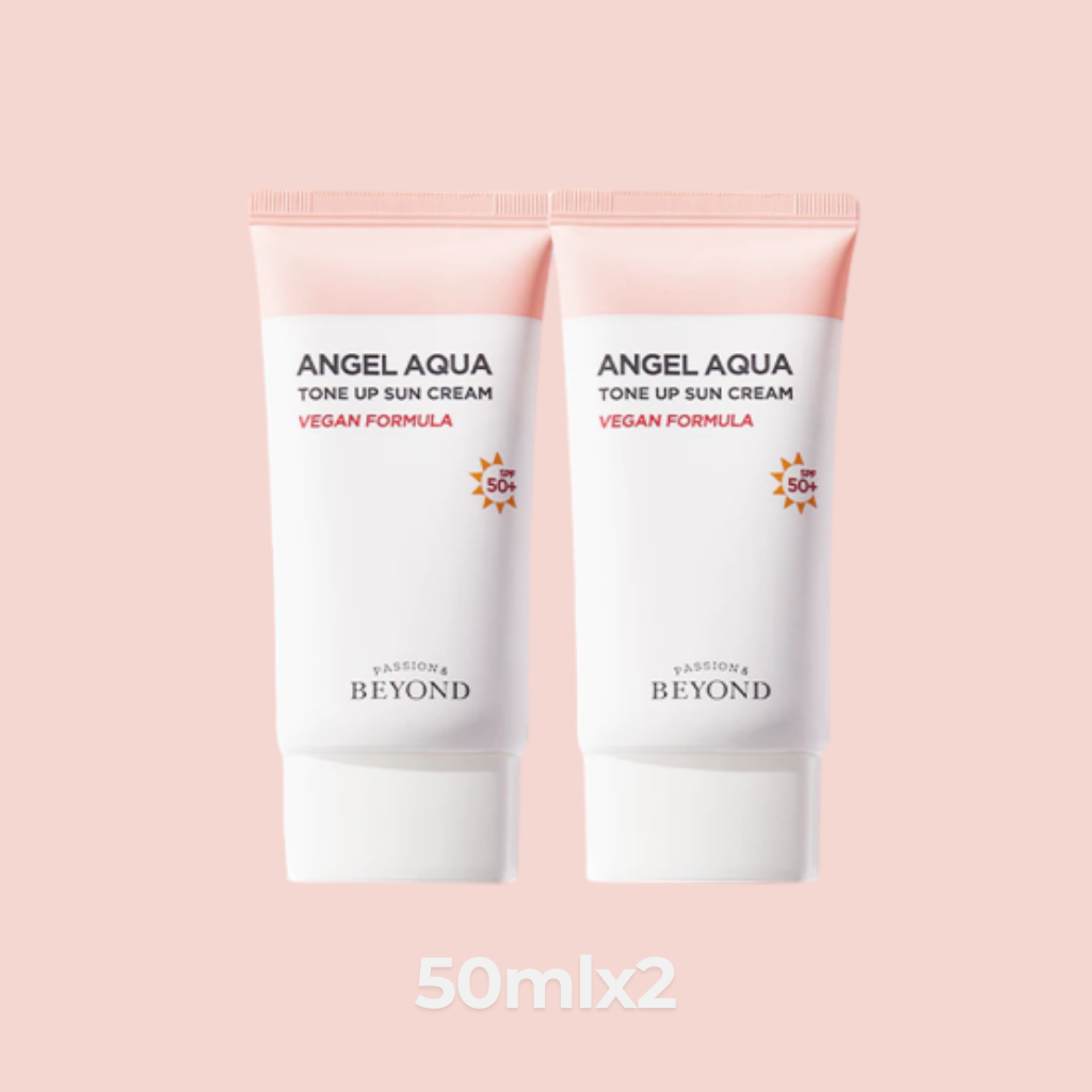 Combo Beyond Kem chống nắng Angel Aqua Tone Up Sun Cream 50mlx2Combo Beyond Kem chống nắng Angel ...