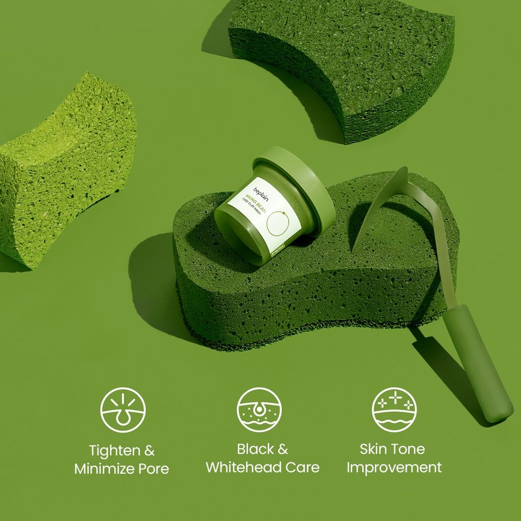 Beplain Mặt nạ đất sét Mung Bean Pore Clay Mask 120mlBeplain Mặt nạ đất ...