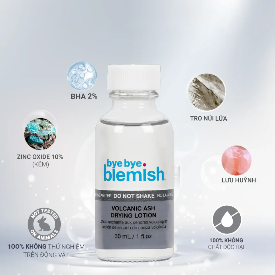 Bye bye Blemish Chấm mụn Volcanic Ash Drying Lotion 30mlBye bye Blemish ...