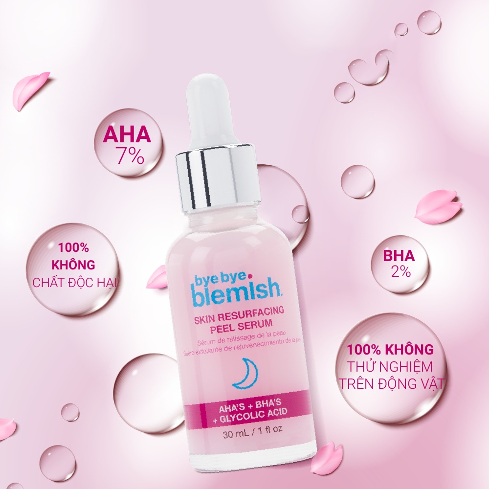 Bye bye Blemish Tinh Chất Skin Resurfacing Peel Serum AHA + BHA 30mlBye ...
