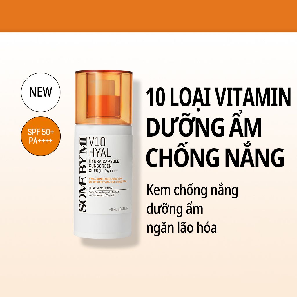 Some By Mi Kem chống nắng V10 Hyal Hydra Capsule Sunscreen 40mlSome By ...