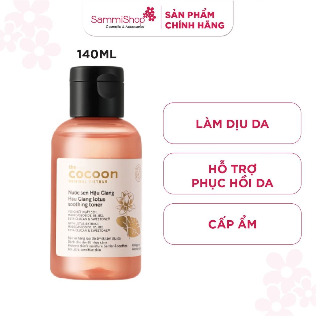 Cocoon Nước Sen Hậu Giang Lotus Soothing TonerCocoon Nước Sen Hậu Giang ...