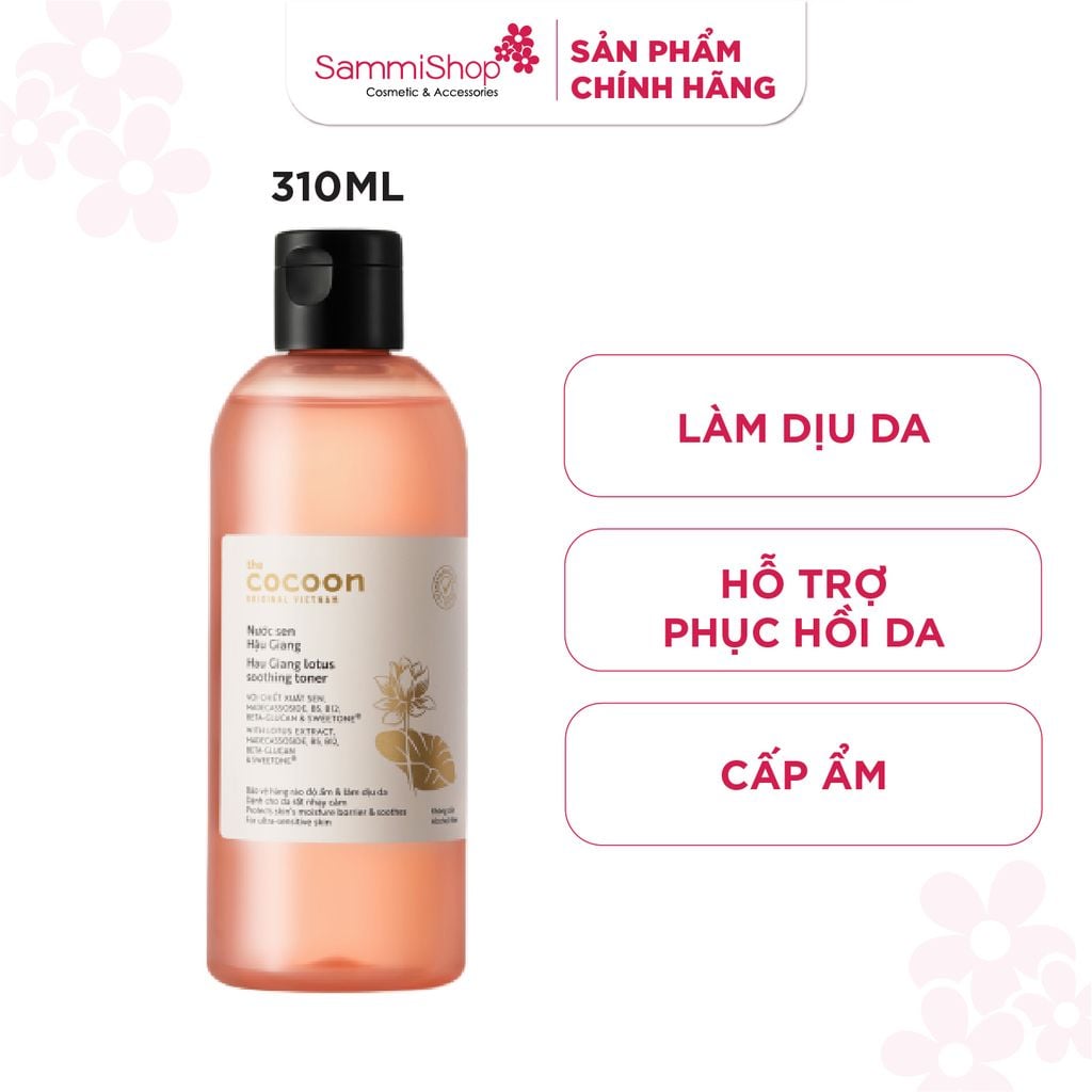 Cocoon Nước Sen Hậu Giang Lotus Soothing TonerCocoon Nước Sen Hậu Giang ...
