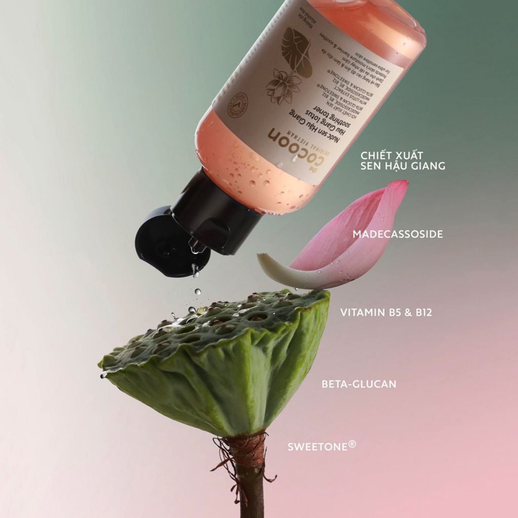 Cocoon Nước Sen Hậu Giang Lotus Soothing TonerCocoon Nước Sen Hậu Giang ...