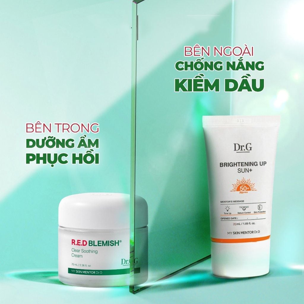 Dr.G Bộ chăm sóc da R.E.D BLEMISH Clear Soothing Cream Bonus SetDr.G Bộ chăm sóc da R.E.D ...
