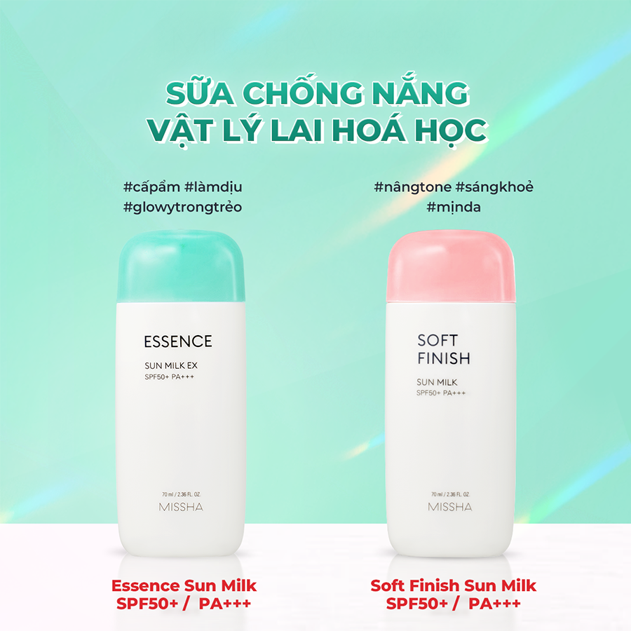 Missha Sữa chống nắng Essence Sun Milk EX SPF50+ PA+++ 70mlMissha Sữa ...