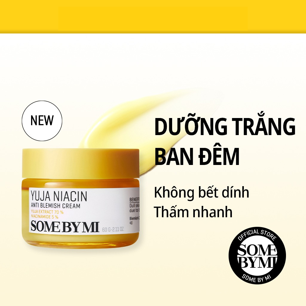 Some By Mi Kem dưỡng Yuja Niacin Anti Blemish Cream 60gSome By Mi Kem ...