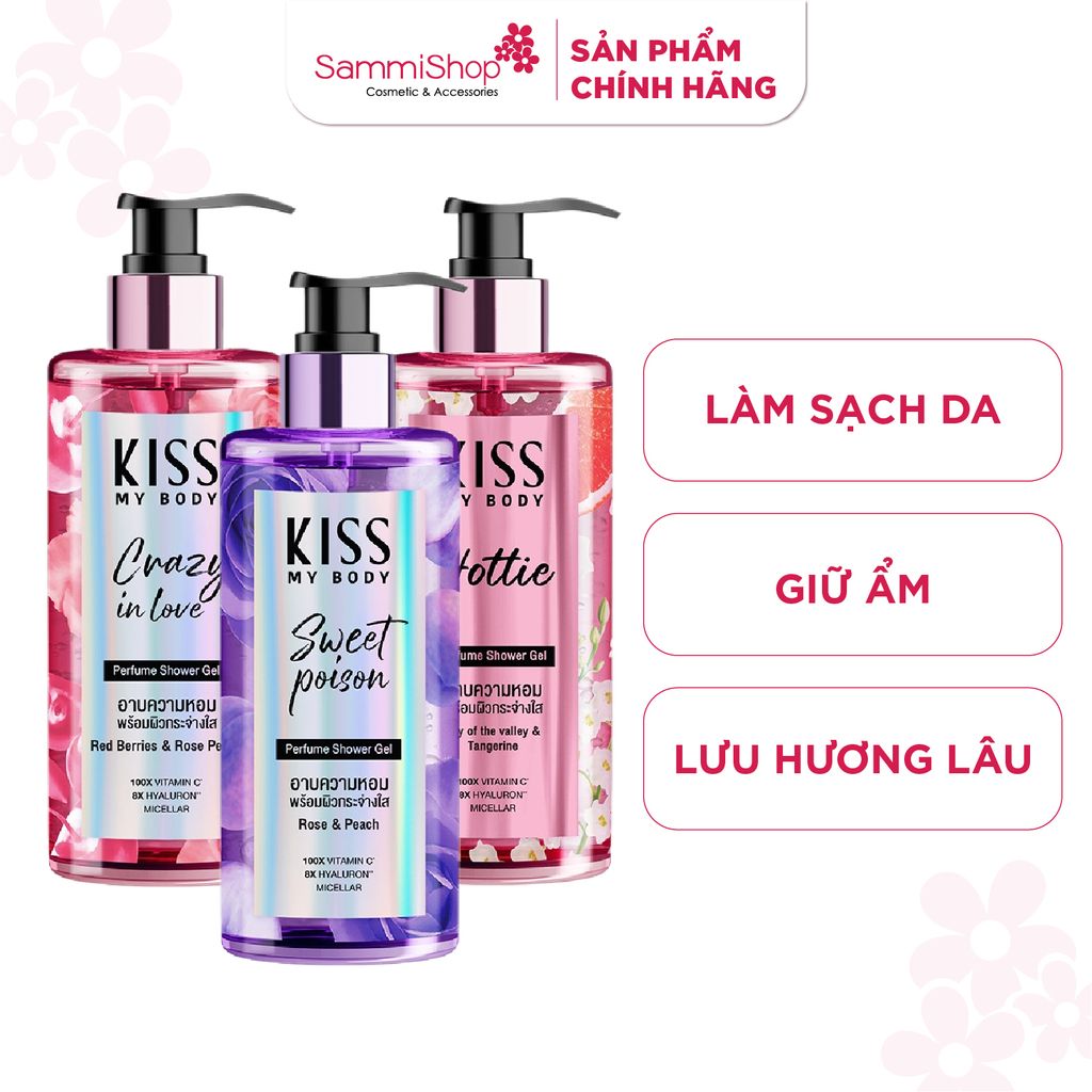 Kiss my body Sữa tắm Perfume Shower Gel 380mlKiss my body Sữa tắm ...