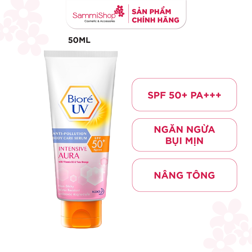 Serum Chống nắng Biore UV Anti-pollution Body Care Serum SPF50+/PA ...