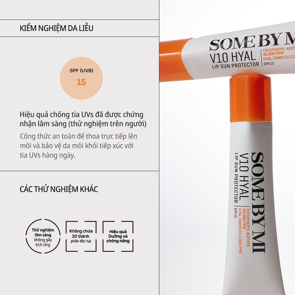 Some By Mi Son dưỡng chống nắng V10 Hyal Lip Sun Protector 7mlSome By ...
