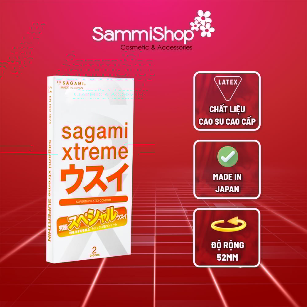 Sagami Bao cao su Xtreme Superthin (Hộp 2)Sagami Bao cao su Xtreme Superthin (Hộp 2) – SammiShop