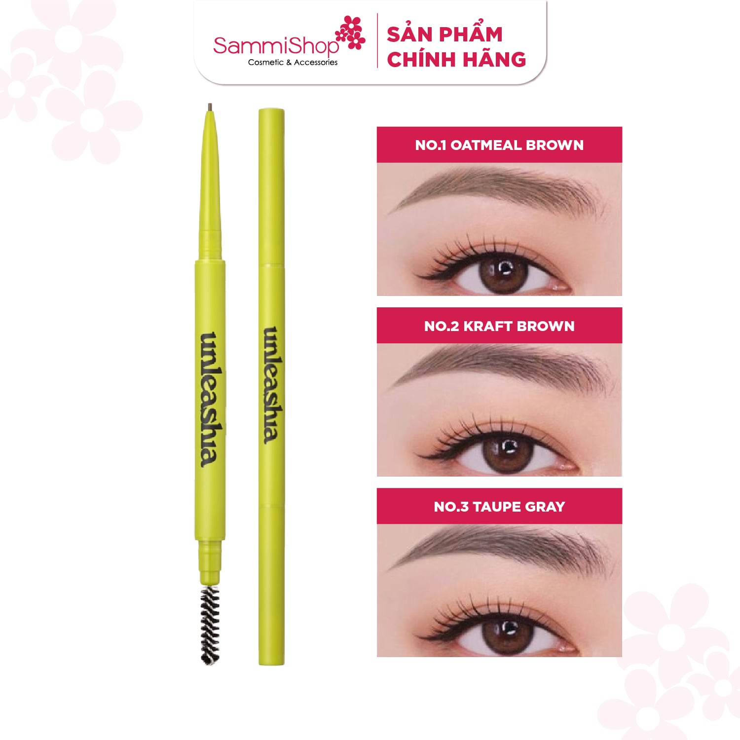Unleashia Chì kẻ mày Shaper Defining Eyebrow PencilUnleashia Chì kẻ mày ...