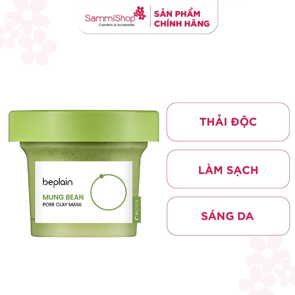 Beplain Mặt nạ đất sét Mung Bean Pore Clay Mask 120mlBeplain Mặt nạ đất ...