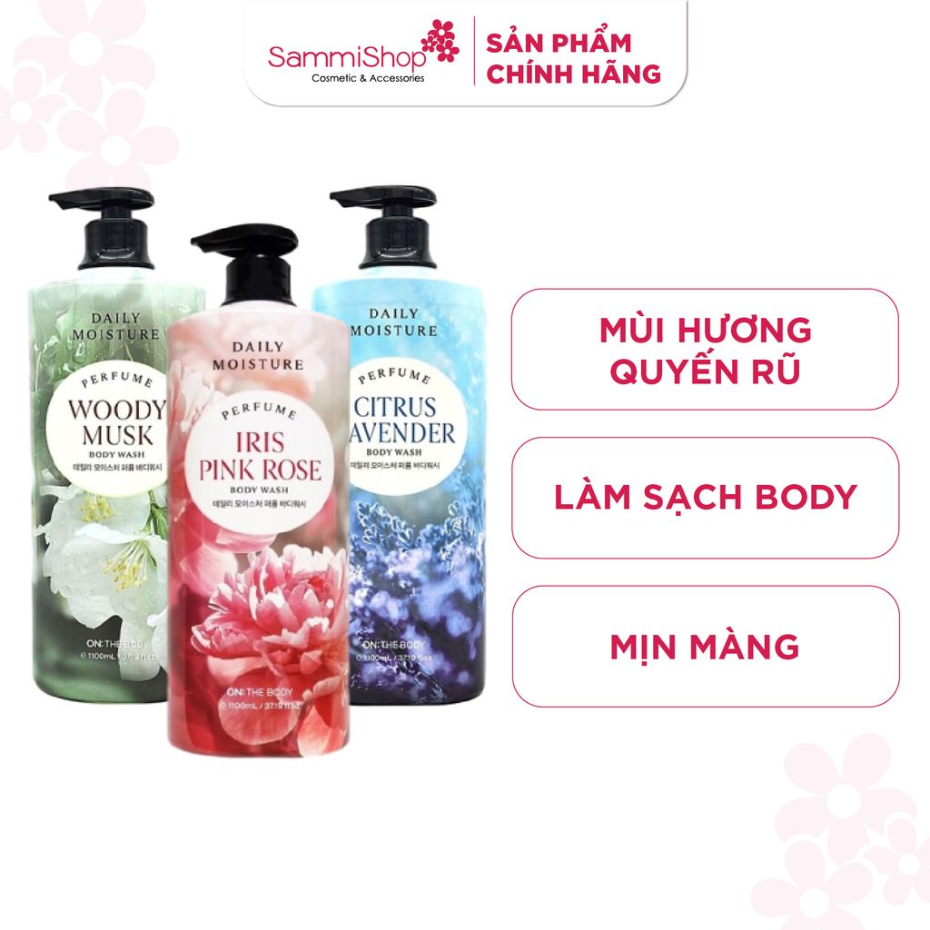 ON:) THE BODY Sữa tắm Daily Moisture Perfume Body Wash 1100mlON:) THE ...