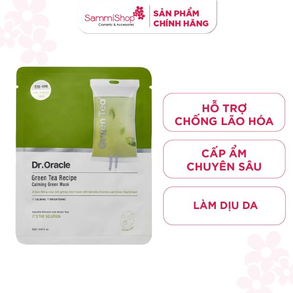 Dr.Oracle Mặt nạ Green Tea Recipe Calming Green Mask 25mlDr.Oracle Mặt ...
