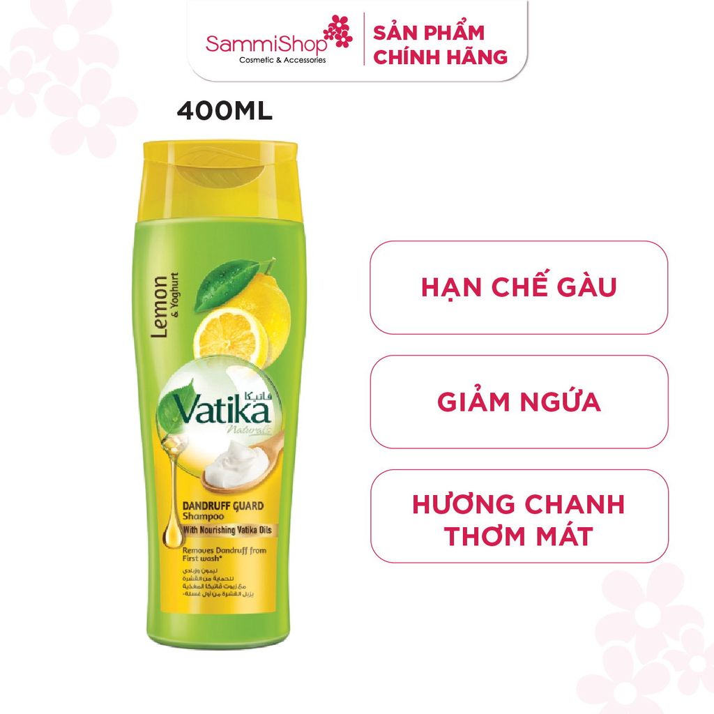 Vatika Naturals Dandruff Guard Shampoo Lemon & YoghurtVatika Naturals ...