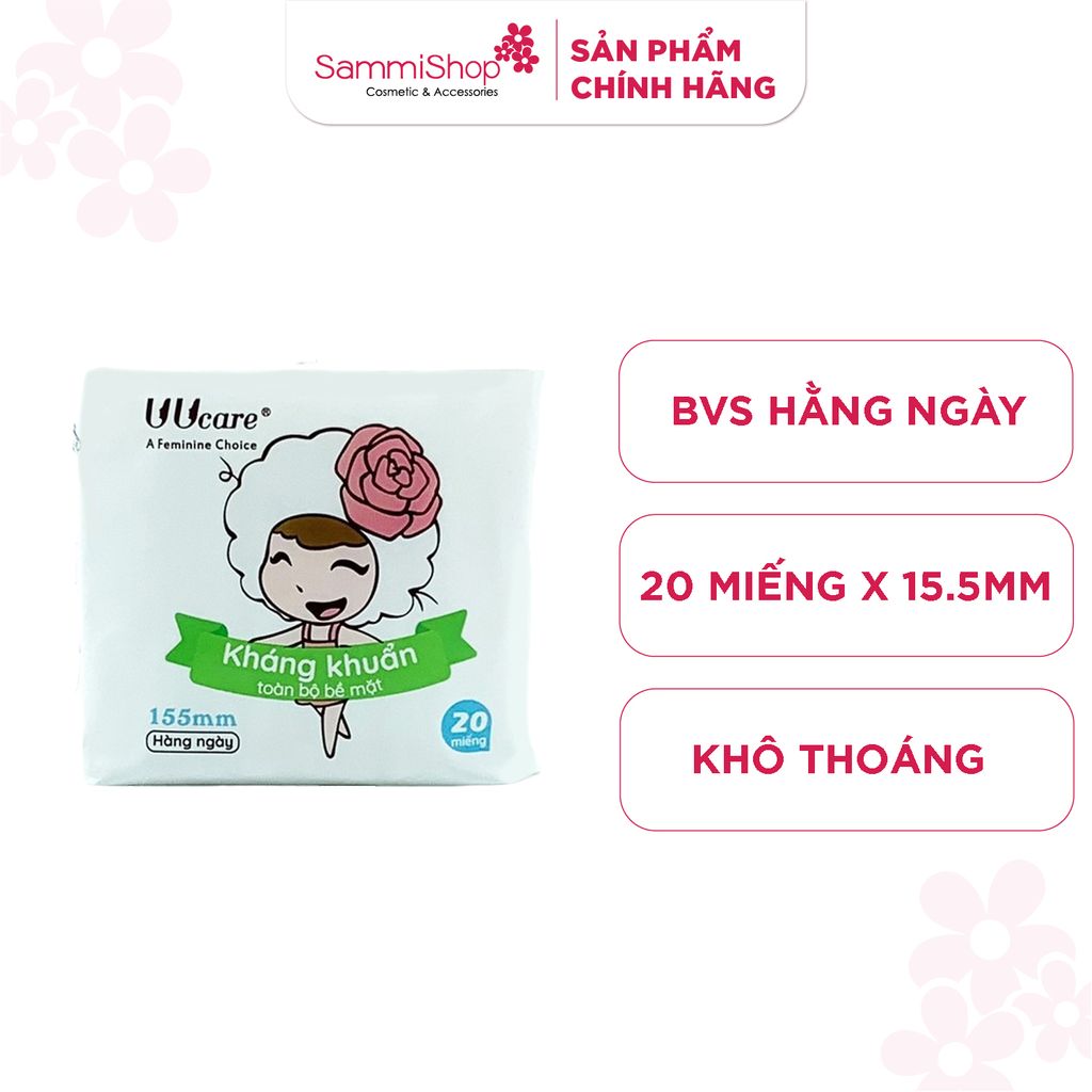 Uucare Young Girl BVS hàng ngày 15.5cm x 20 miếngUucare Young Girl BVS ...