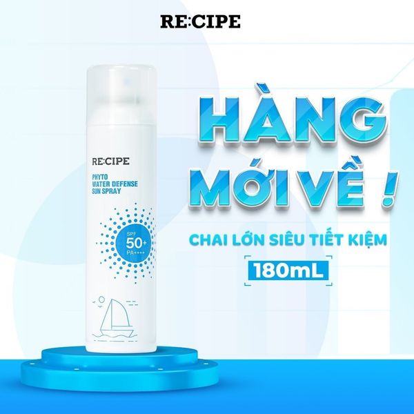 Re:cipe Xịt chống nắng Phyto Water Defense Sun Spray SPF50+ PA ...