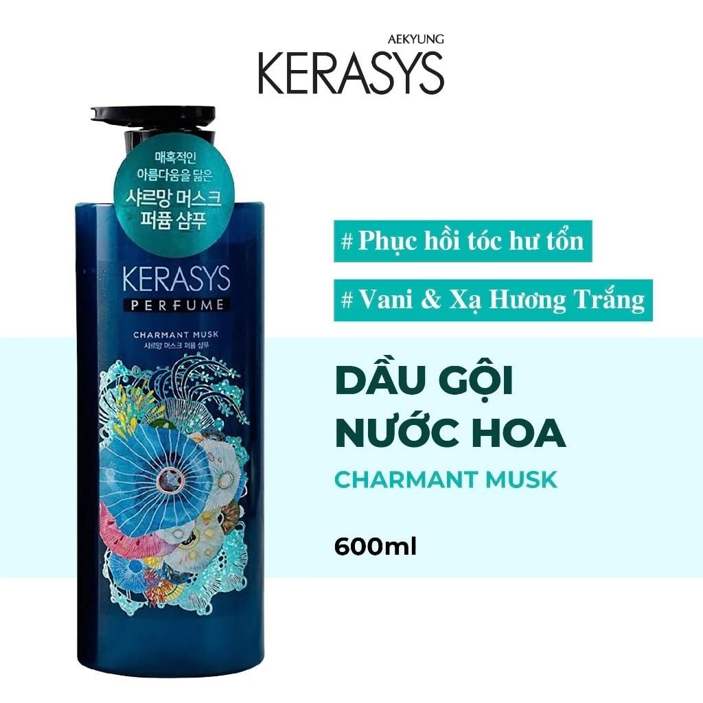Kerasys Dầu gội Perfumed Charmant Musk Shampoo 600mlKerasys Dầu gội ...