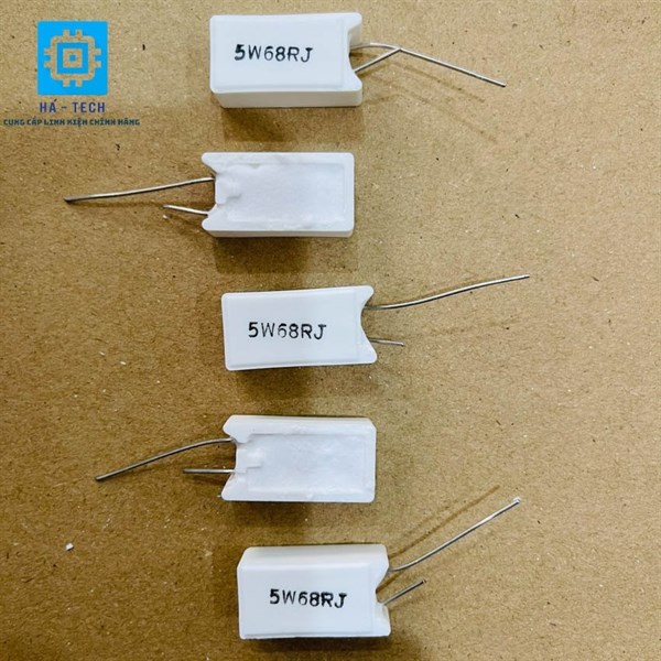 Trở Sứ 5W 68R Dáng đứng chính hãng