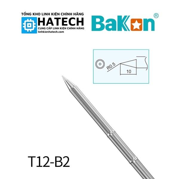 Mũi hàn tip hàn T12-B2 T12 B2 đầu nhọn hàng chính hãng Bakon sử dụng c