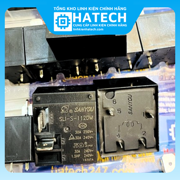 Relay SLI-S-112DM SLI-S 112DM 12VDC 4 Chân 30A 250VAC T93 Chính Hãng