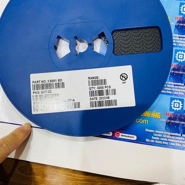 Transistor 13001 8D dán SOT-23 NPN 200mA 400V mới chính hãng