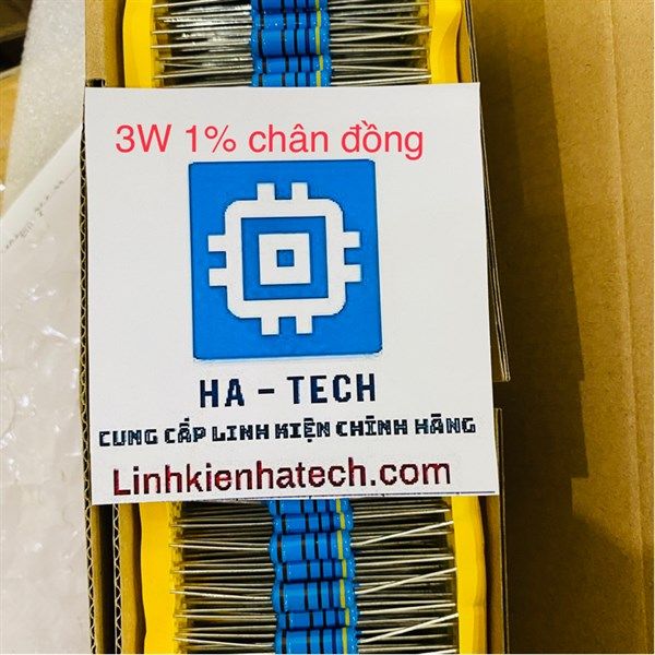 Điện trở cắm 3.3K 3W 1% chân đồng loại tốt dây 10 chiếc