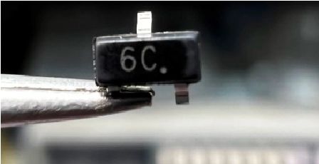 Linh kiện TRANSISTOR SMD CODE 6C BC817 NPN 0.1A 45V SOT-23 DÁN