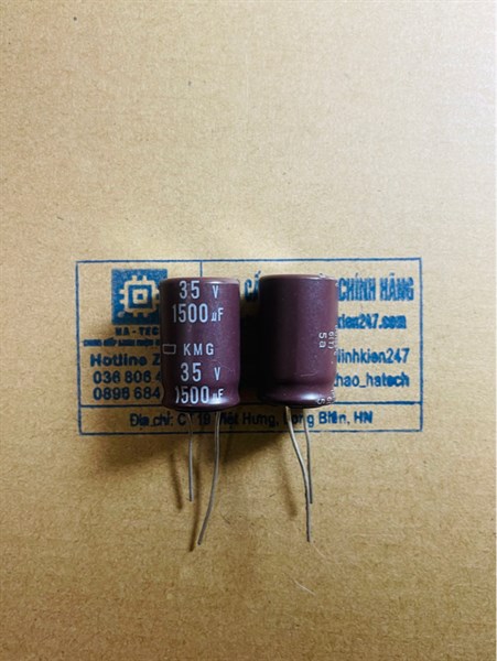 Túi 10 chiếc Tụ hoá 35V 1500uF 18x35 Nippon Chính hãng mới 100%