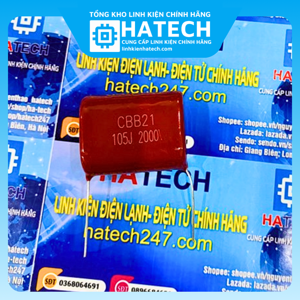 Tụ CBB CBB21 2000V 105J 1uF 31mm