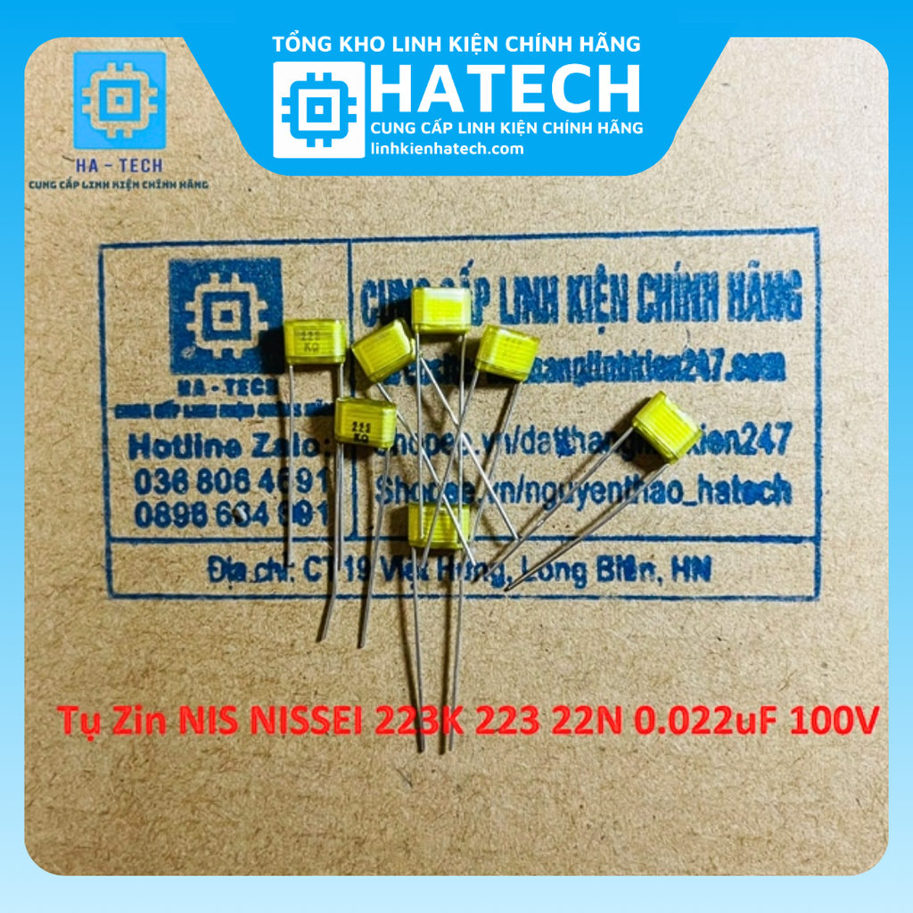 Tụ Zin NIS NISSEI 223K 223 22N 0.022UF 100V