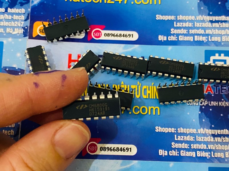 IC NGUỒN CM6800G DIP mới chính hãng 100%