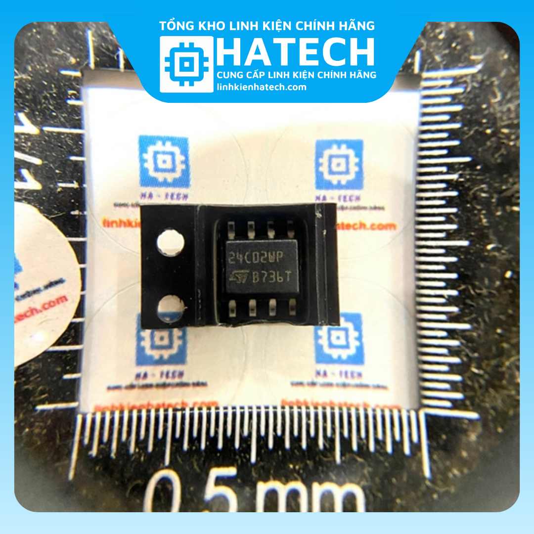 Linh kiện IC Nhớ EEPROM M24C02-WMN6TP 24C02WP 24C02 dán SOP-8 Mới